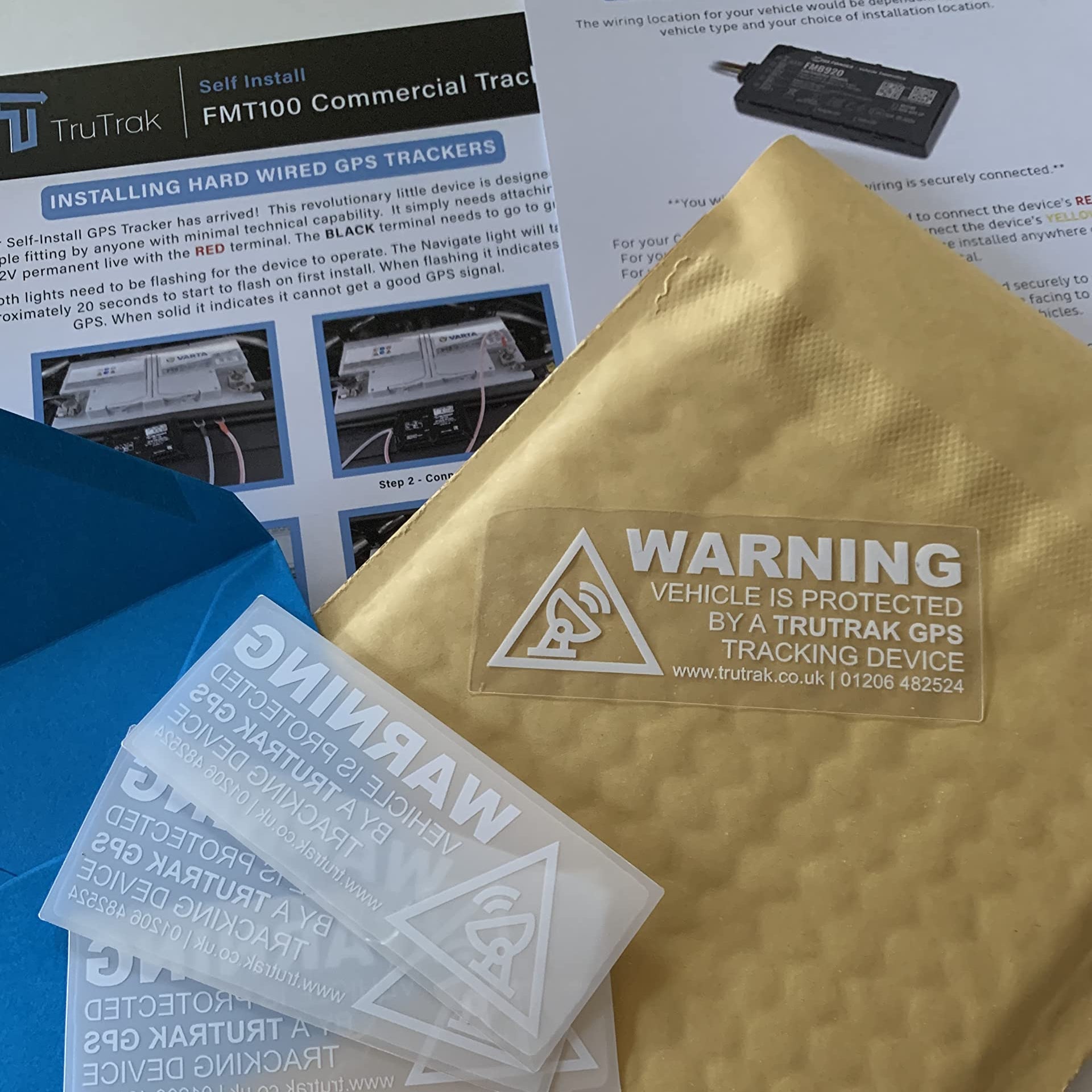 TruTrak GPS Tracker Security Window Stickers (Pack of 3)